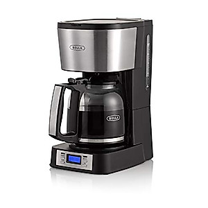 BELLA (14755) 12 Cup Coffee Maker with Brew Strength Selector & Single Cup Feature, Stainless Steel