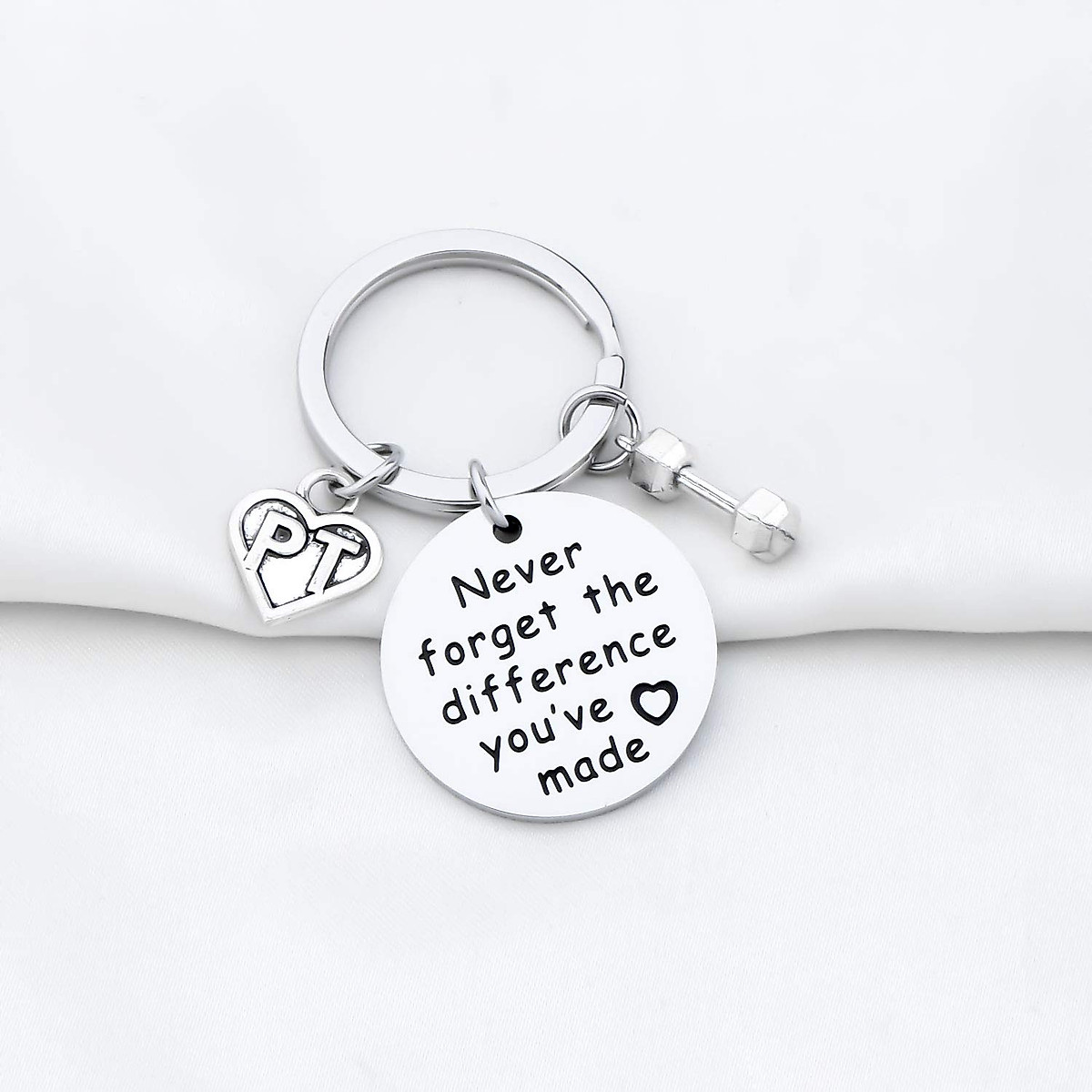 MYOPSARK Physical Therapy Gift Never Forget The Difference You've Made Keychain (difference PT keychain)