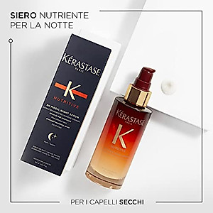 KERASTASE Nutritive 8HR Magic Night Hair Serum | Overnight Beauty Sleep Nourishing Serum | Deeply Conditions From Nutrients Lost | Reduces Tangles & Prevents Frizz | For All Hair Types | 3.04 Fl Oz