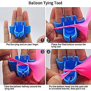 IDAODAN Balloon Arch Decorating Strip Kit, Reusable 32Ft Balloon Tape Strips, 2pc Tying Tool,200 Dot Glue,2 Roll Ribbon & 20pc Flower Clips for Party Wedding Birthday Festival Anniversary DIY Decorations