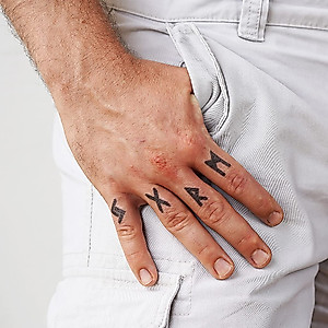 Knuckle Viking Runes - Runes Temporary Tattoo