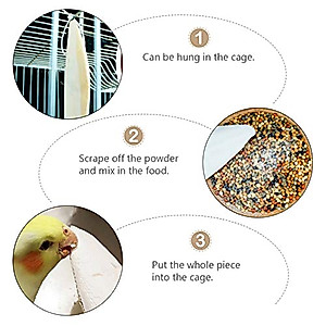 TEHAUX 12 pcs Bird Cuttlebone for Parakeets, Natural Cuddle Bone with Metal Holder, Chewing Cuttlefish Bone for Sharp Beaks, Natural Birds Calcium Suitable for Parrot Cockatiels Budgie Conures