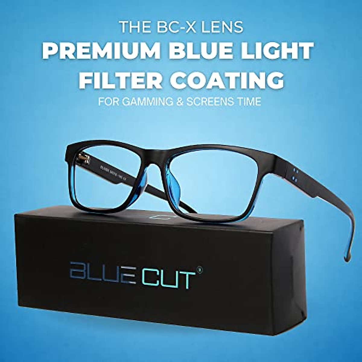 Blue Light Blocking Glasses- Anti Fatigue Blue Light Computer and Digital Eyestrain Gaming Glasses Powerful Blocker Prevent Headaches Video Gamer Glasses