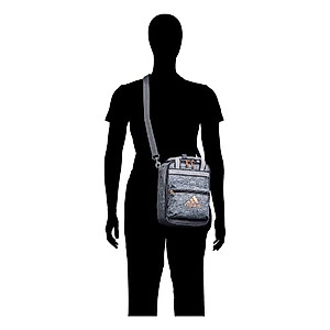 adidas Squad Insulated Lunch Bag (7L) Food Container Carry Box for Kids/Adults Discontinued, Two Tone Black/Snowglobe, One Size