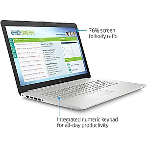 2022 Newest HP Laptop, 17.3'' FHD IPS 100% sRGB Display, Intel Core i5-1135G7 (> i7-1065G7) up to 4.2GHz, Iris Xe Graphics, Webcam, Backlit KB, Fast Charge, Win 11 (16GB RAM | 512GB PCIe SSD), Silver