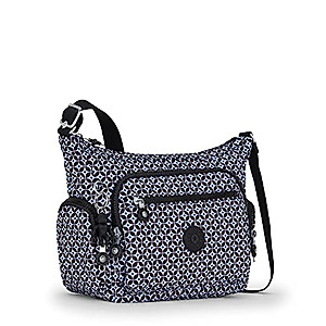 Kipling Gabbie Small Printed Crossbody Bag Blackish Tile