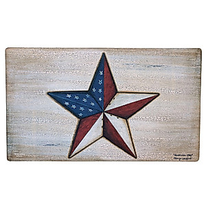 Toland Home Garden 800043 American Star Patriotic Door Mat 18x30 Inch Outdoor Doormat for Entryway Indoor Entrance