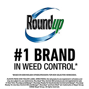 Roundup Concentrate Plus Weed and Grass Killer - Includes Easy Measure Cap, 16 oz.