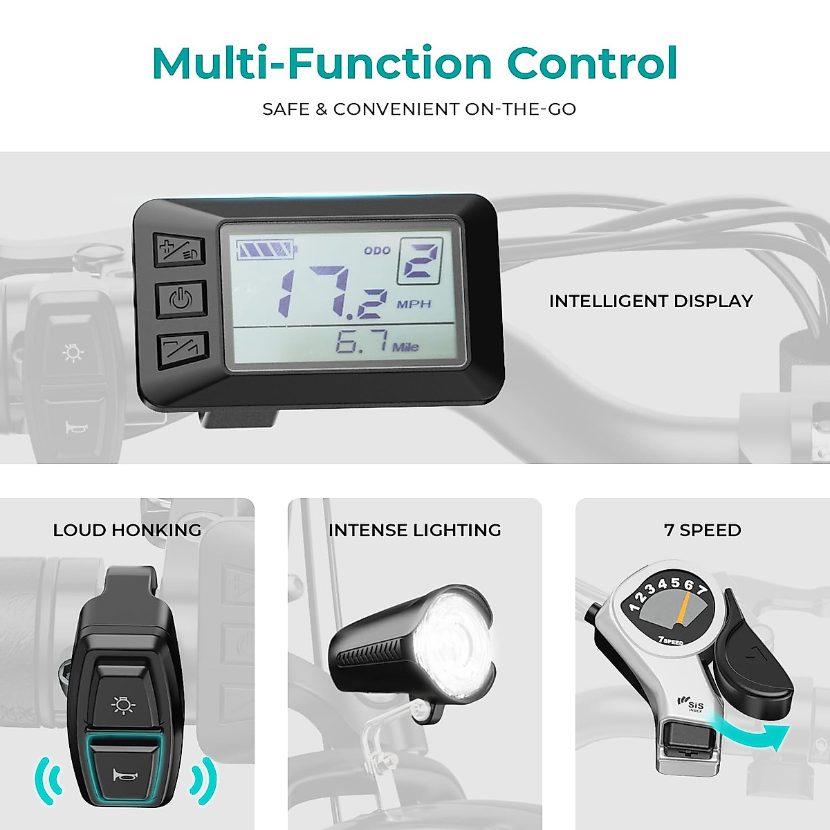 Heybike Mars Electric Bike Foldable 20" x 4.0 Fat Tire Electric Bicycle with 500W Motor(Peak 850W), 48V 12.5AH Removable Battery and Dual Shock Absorber for Adults