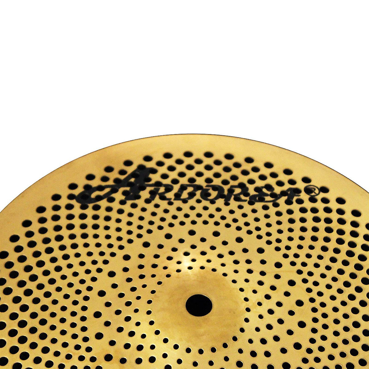 Arborea Low Volume Crash Cymbal 16 Inches Practice Silent Cymbal Golden Quiet Crash Drum Cymbal For Drum Set