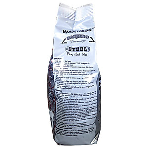 Wax Necessities Waxness Barbero Grooming Depilatory Hard Wax Steel for Men 2.2 Pound