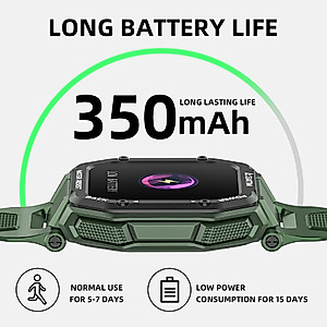 Smart Watches for Men Women Fitness Tracker with Heart Rate Blood Oxygen & Sleep Monitoring 1.69 inch Full Touch Screen 3ATM Waterproof Smart Watch for iOS Android Phones (Green)