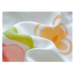 100% Cotton Fitted Sheet with Elastic Bands + 2pc Pillowcases Non Slip Bed Sheet Floral Single Double Twin Twin-XL King Queen Cal-King Bed B84 (Queen (U.S. Standard))