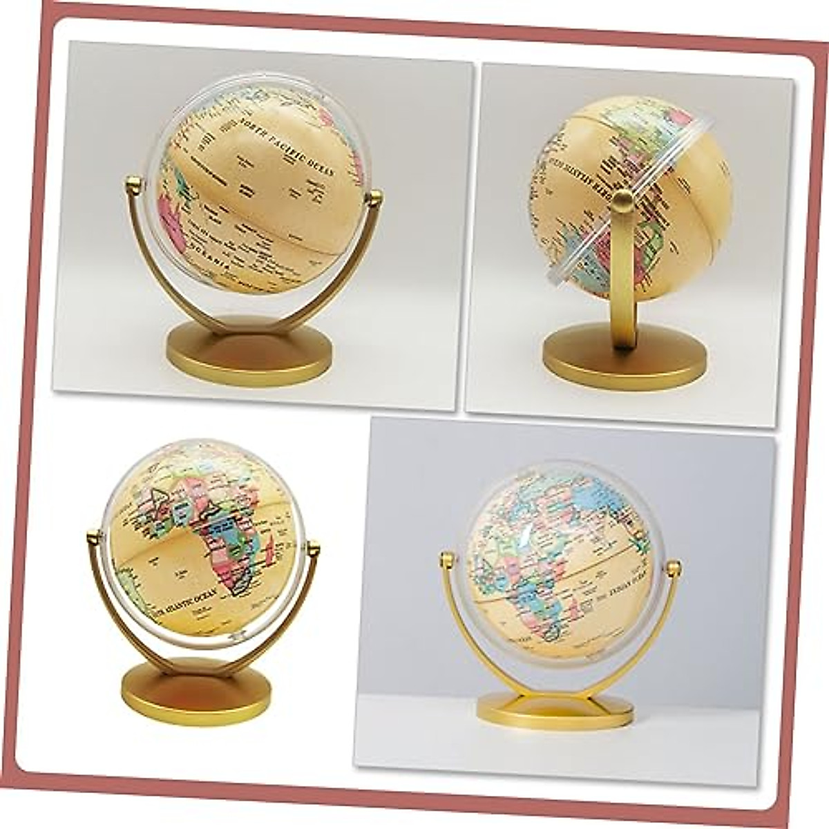 Hohopeti Universal Earth Instrument Desk Toys Mini Toys for Kids Retro Home Decor Revolving Globe 3d Interactive Children Globe Plastic Tellurion Globe Rotating Globe Decor Tabletop Craft
