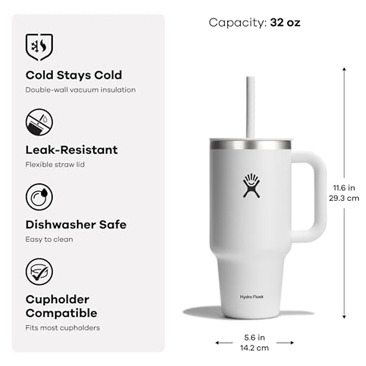 Hydro Flask 32 Oz All Around Travel Tumbler Stainless Steel Violet