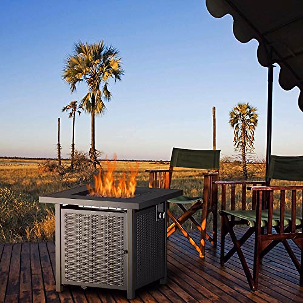 Gas firepit Cover, 31 inches (L) X 31 inches (W) X 24 inches (H)