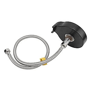 Bottle Rinser, ABS Stainless Steel, Wide Application, Thorough Cleaning, Easy to Use Glass Washer for Kitchen (with 80cm 304 Stainless Steel Hose and 3 Way)