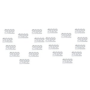 BESTOYARD 3 Packs 2022 Number Confetti Happy New Year 2022 Paper Scatter Confetti Scene Layout Prop Table Centerpiece Decor for Home Bar Party Supplies Silver