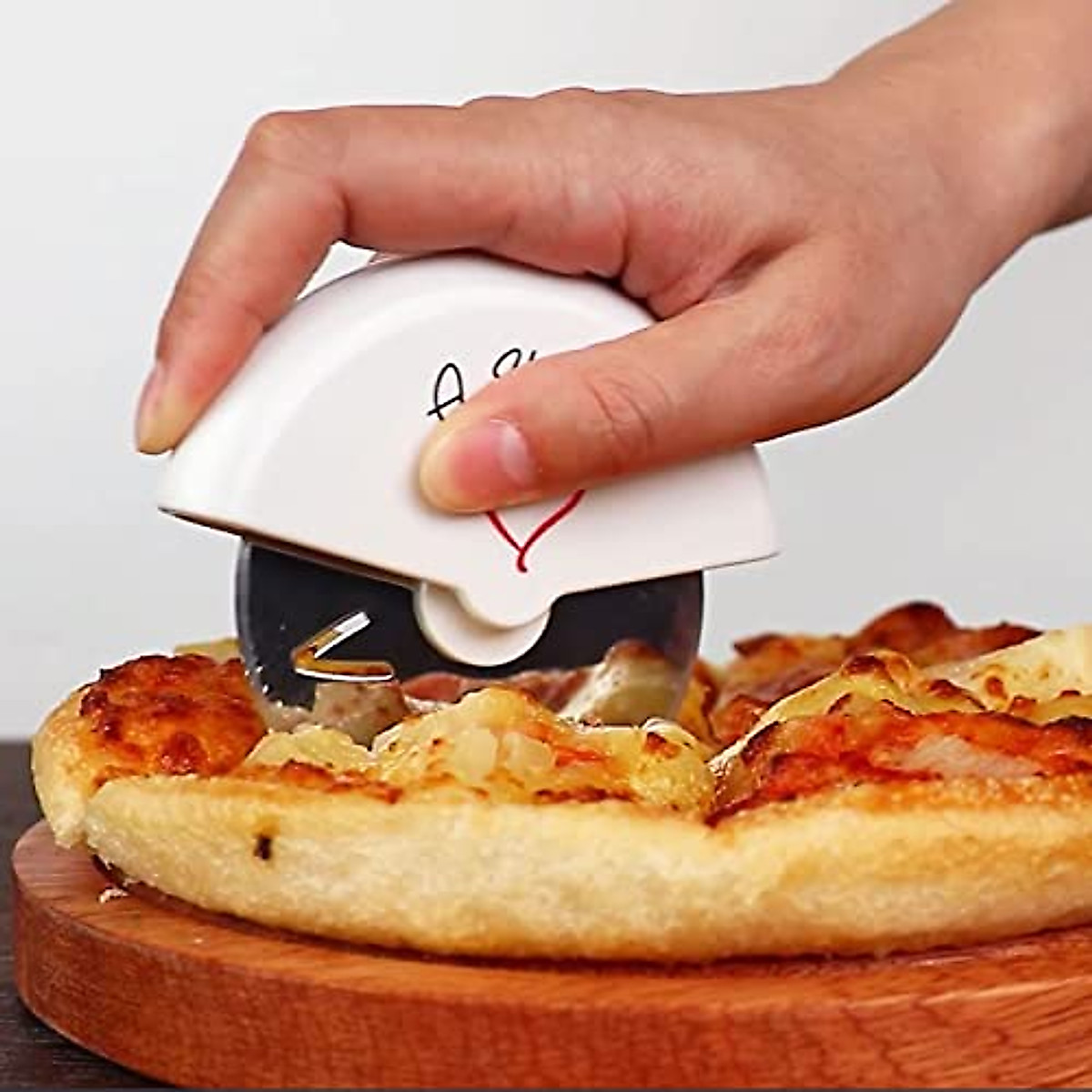 Kate Aspen "A Slice of Love" Stainless Steel Pizza Cutter Wheel in Miniature Pizza Box, Wedding Favor, Bridal Shower Favor, Stocking Stuffers, Guest Prizes