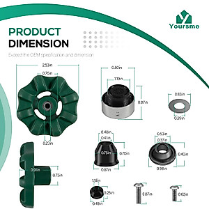 P-164KT-807 Complete Wall Hydrant Service Repair Kit for Prier P-164 Series Wall Hydrant Freezeless Faucet Repair Kit