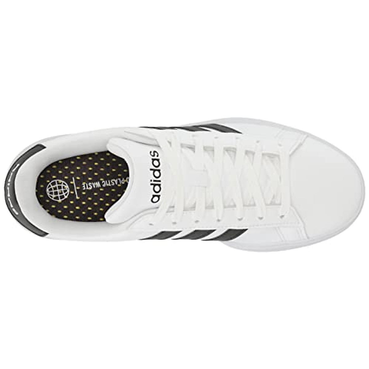 adidas Women's Grand Court 2.0 Tennis Shoe, FTWR White/Core Black/Core Black, 6.5