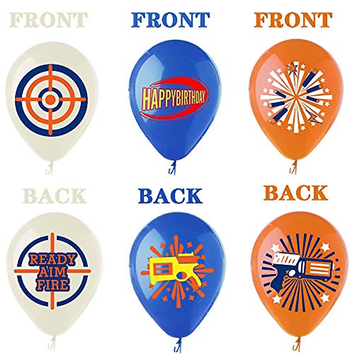 Cracoo Dart War Party Supplies Balloons,Gun Picks Target Birthday Bullet War Party Decoration