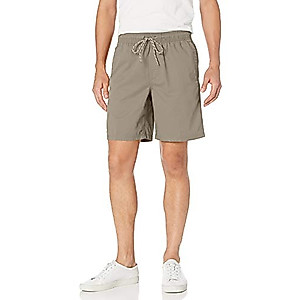 Amazon Essentials Men's Drawstring Walk Short (Available in Plus Size), Khaki Brown, Small