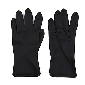 Salon Supply Co Nitrile Gloves - Rubber Hair Dye Gloves - 20 Pack (10 sets of 2) - Reusable Gloves for Hair Coloring - Hair Color Gloves - Black Gloves Disposable Latex-Free Powder-Free (Small)