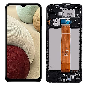 for Samsung Galaxy A12 Screen Replacement with Frame for Samsung a12 a125u Screen Replacement s127dl a125a a125w LCD Display digitizer Touch Screen Assembly with Repair Part Tools 6.5 inch