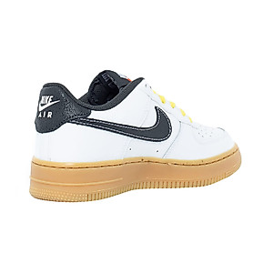 Nike Big Kid's Air Force 1 LV8 White/Anthracite-Yellow Strike (DO5854 100) - 6.5
