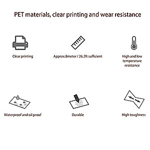 3 Roll Label Maker Tape Refills Tape Each 26.2ft Length 9mm Width Tear Resistant PET Label Maker Tape Refills for LM 370 380 390 (Yellow)