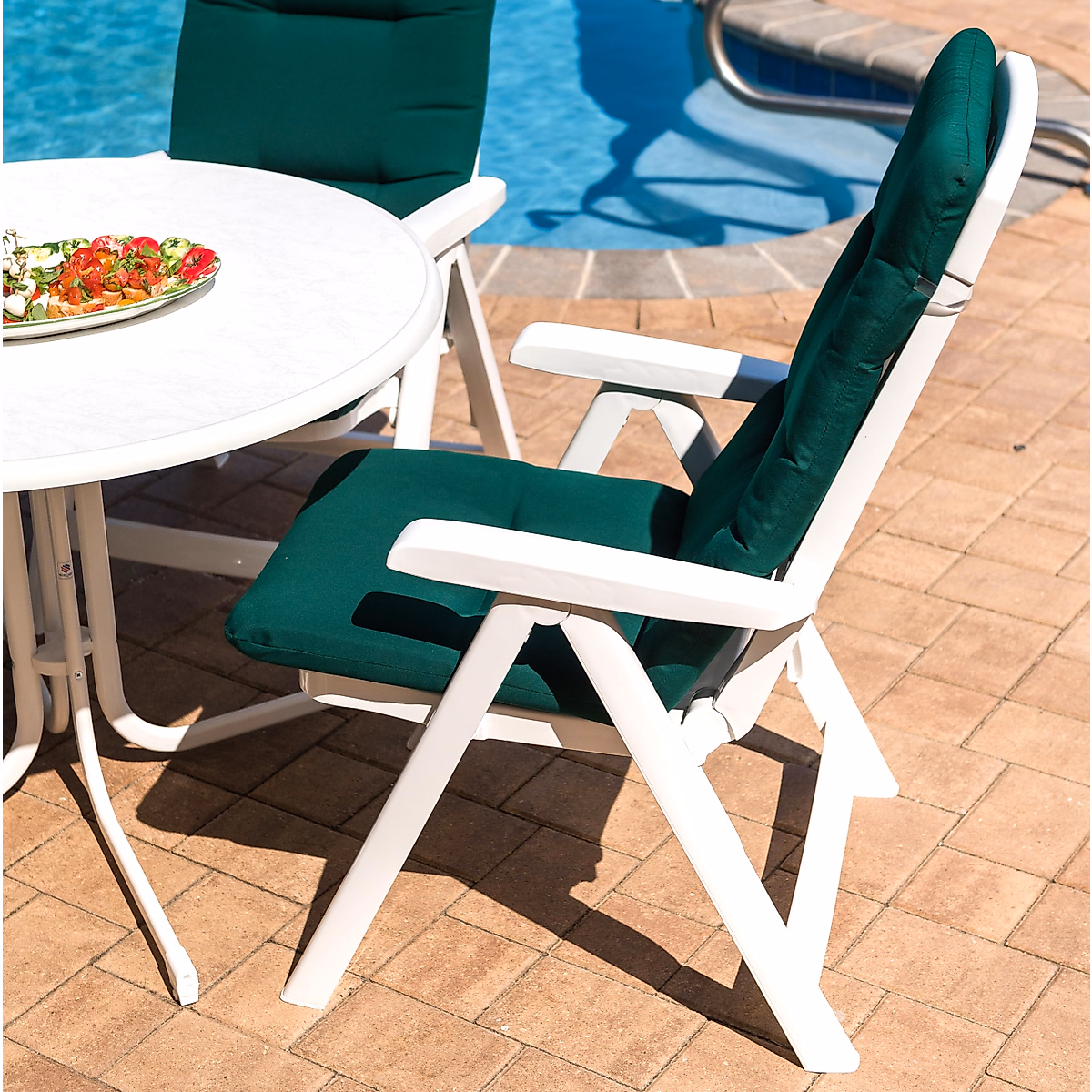 KETTLER Sieger Resin Folding Chair White