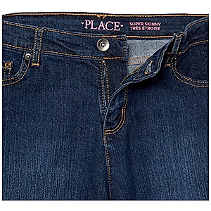 The Children's Place Girls Super Skinny Jeans,Black Wash/Dk Twlight/Victory Blue Wash/Sky Wash 4 Pack,8