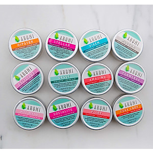 Aromi Amazing Solid Perfume | Fruity, Floral Fragrance, Vegan & Cruelty-free, Travel Scent, Women’s Gift, Vanilla, Caramel, & Jasmine Scent, Handmade (Amazing)