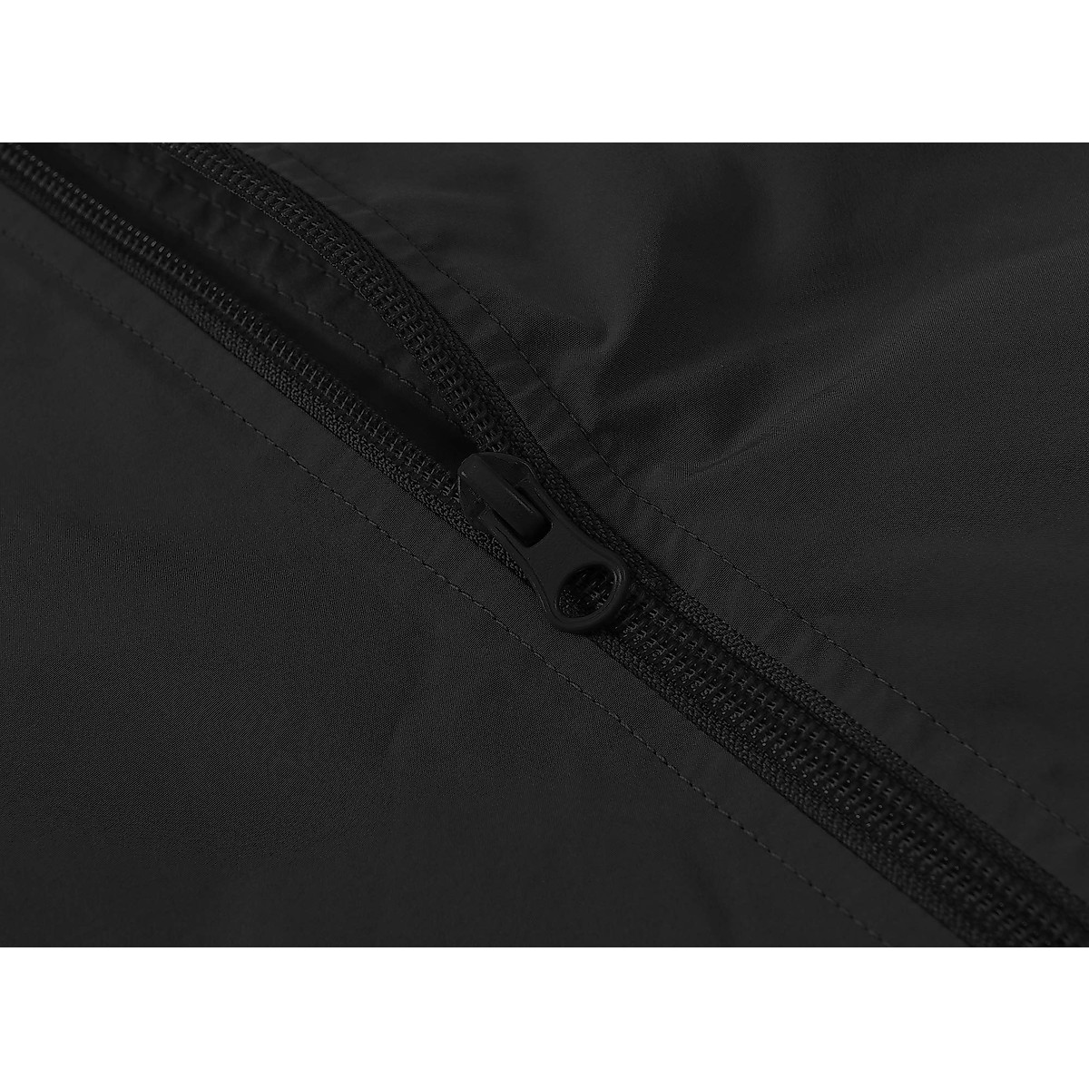 TBMPOY Men's Lightweight Bomber Jackets for Men Windproof Windbreaker Jacket Track Spring Casual Jackets Outdoor Coat Black L