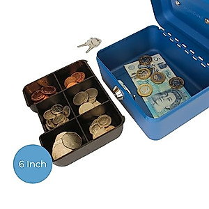 Cathedral 6" Cash box blue