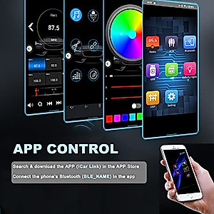 Hengweili Single Din Car Stereo with CD DVD Player Bluetooth USB AM/FM Radio APP Control MP3 SD AUX Audio Receiver