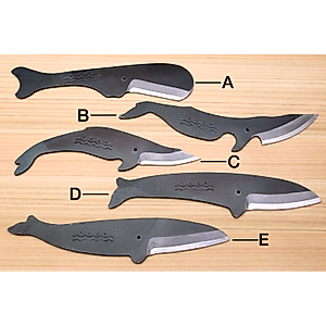 Yoshihiro Shiroko High Carbon Steel Kurouchi KUJIRA Whale Japanese Utility Knife (Type C) Made in Japan