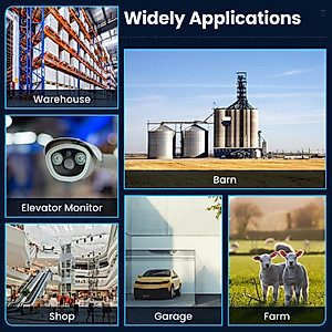 Point to Point Wireless Bridge Outdoor, ULNA 5.8G Long Range Wireless Bridge Kit CPE with 14DBi High Gain Antenna, Extend WiFi Network/Video Surveillance, Ideal for Barn Shop Garage