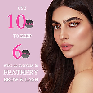 PERMANIA Lash Lift Kit, Brow Lamination Kit, Eyelash Perm Salon Quality, Keep Lashes Curling and Instant Fuller Eyebrows for 6 Weeks