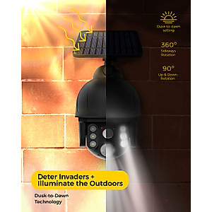 Guardian Torch Mark II - Security Solar Outdoor Lights (1 Pack) - Solar Powered Motion Sensor Outdoor Lights - Waterproof - Solar Flood Lights Outdoor with 11 Powerful LEDs - Floodlight for Outside