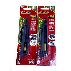 Olfa NA-1 HandSaver Cushion Grip Cutter (2 Pack)