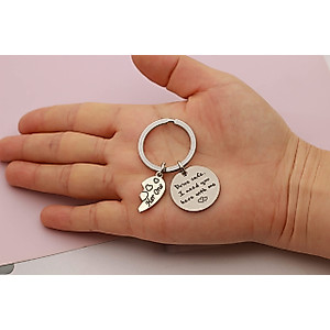 Drive Safe Keychain Set Couple Gift I need you here with me Keyring for Mom Dad Girlfriend Boyfriend Gift (442)