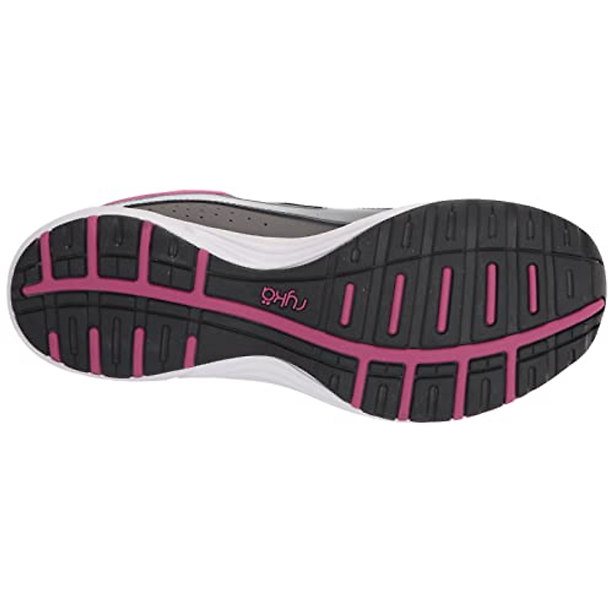 Ryka Women's Dash Pro Walking Shoe Grey/Pink 10 M