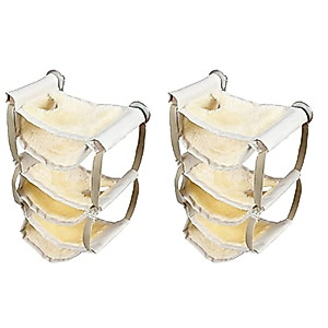 Mipcase Chinchilla Hanging Layer Hedgehog Hamster Yellow Rat Multi- Pet Accessories Glider Little Perched Small Gerbil Multi-Layer Pig Bed Super Hammock Multi Guinea House Warm for