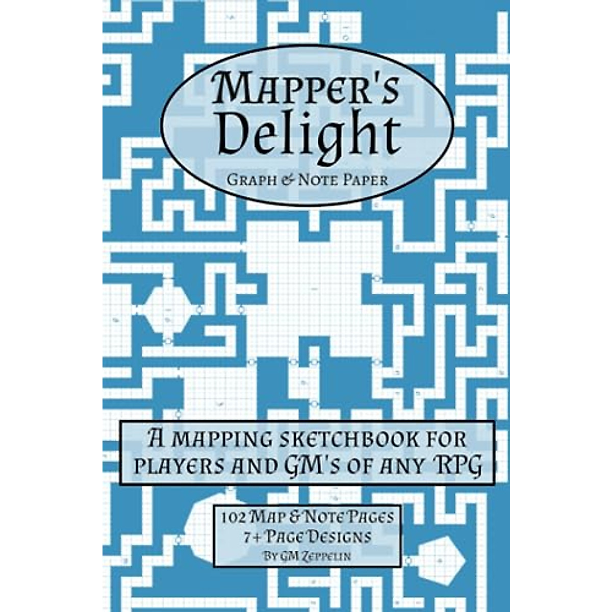 Mapper's Delight: RPG Graph Paper Sketchbook & Notebook (Classic Style Cover)