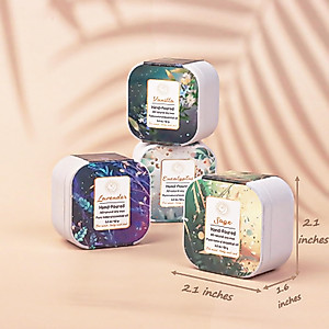 8PCS Square-Shaped Scented Candle Gift Set for Women, Organic Aromatherapy Soy Wax Jar Candles for Housewarming Gift, Unique Bulk Candles for Home Scented, Relaxing Gift, Birthday, Christmas