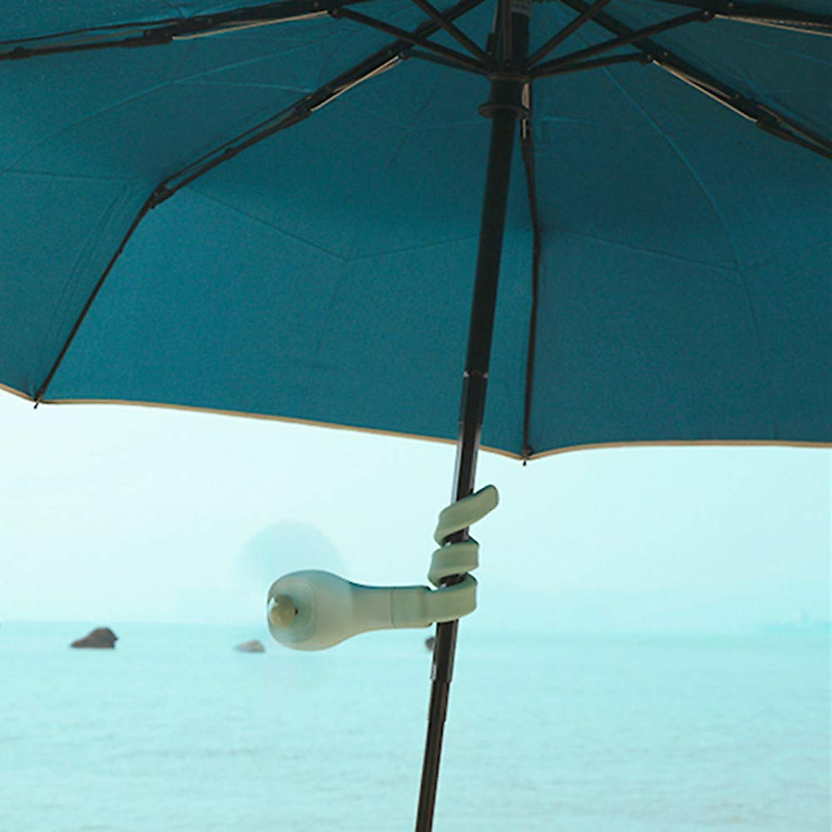 CYOIDAI Woman Man Boy Girl Mini Handheld Stroller Fan,500mAh Personal Portable Baby Car Seat Fan with Flexible Tripod Fix Clip on Stroller,USB or Battery Powered Rechargeable Desk Fan (Green)