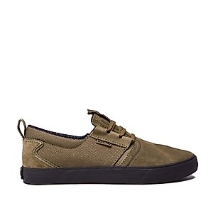Supra Men's Flow Shoes,7.5,Olive-Black