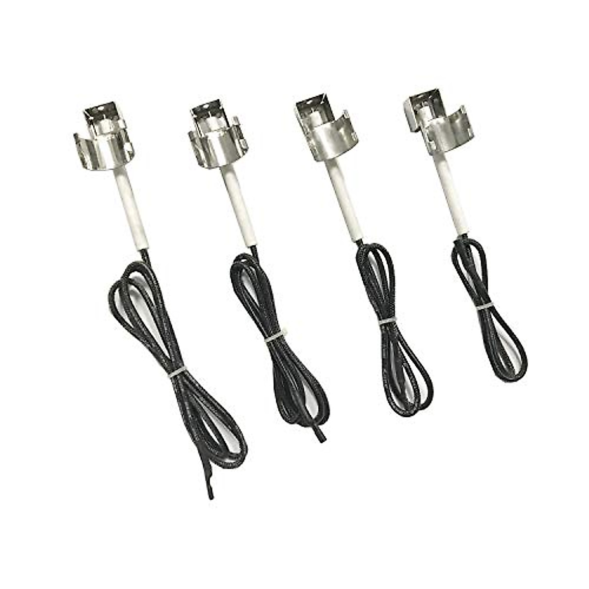 Ignition Ceramic Electrode Replacement for Charbroil 4362436214, 463212511, 463215512, 463215712, 463241113, 463241313, 463241413, 463247209, with 4 Different Lengths Wires